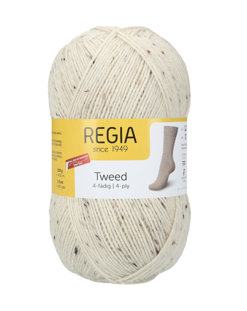 Regia 4 tråds Tweed 100gr - Strikkefryd